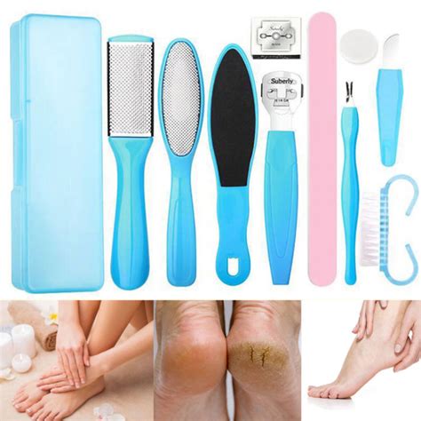 Professional Stainless Steel Pedicure Tools Set 10 In 1 Foot Care Kit
