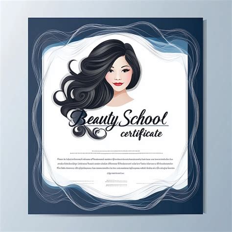 Makeup Artist Certificate For Beauty School Premium Ai Generated Image