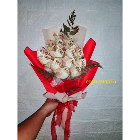Jual Buket Uang Asli Lima Ribubuket Wisudawedding Bucketbuket