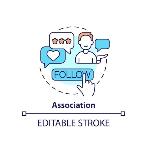 Premium Vector Association Concept Icon