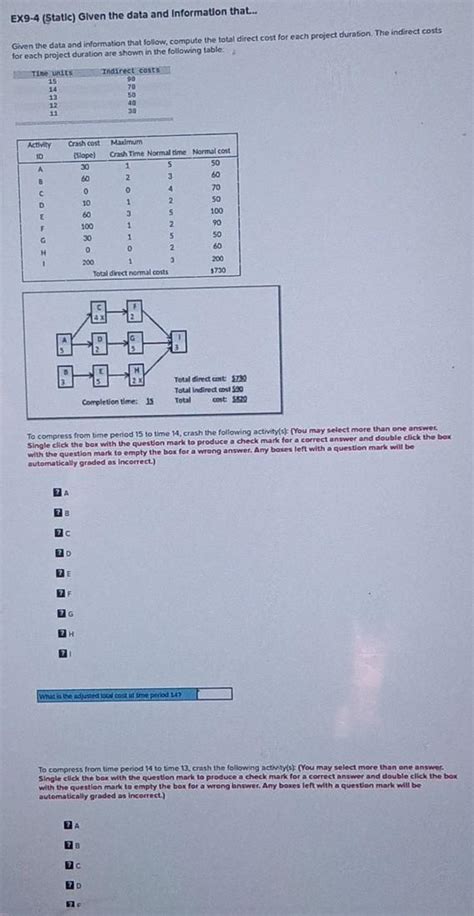 solved ex9 4 static given the data and information that