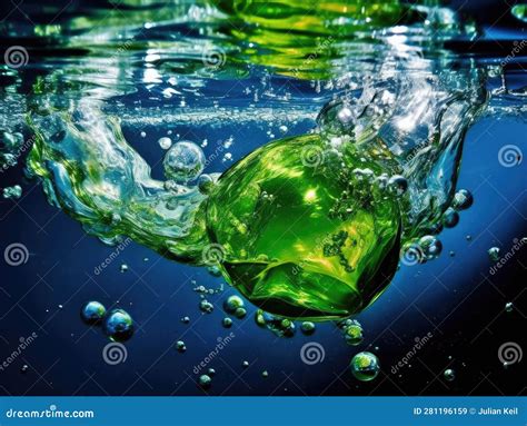 Frozen Splash Ice Cubes On Blue Backdrop Cooling Sensation Royalty Free Stock Image