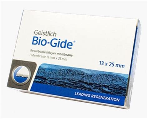 Geistlich Bio Gide Collagen Membrane Sterile Resorbable Bilayer 13x25m