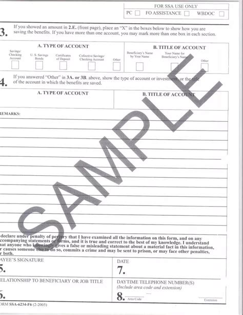 Ssa 6234 F6 Form ≡ Fill Out Printable Pdf Forms Online