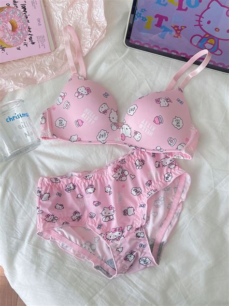 Japanese Cartoon Cute Girl Underwear Small Chest Gathered Without Steel
