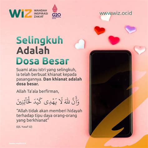 Selingkuh Adalah Dosa Besar Wahdah Inspirasi Zakat