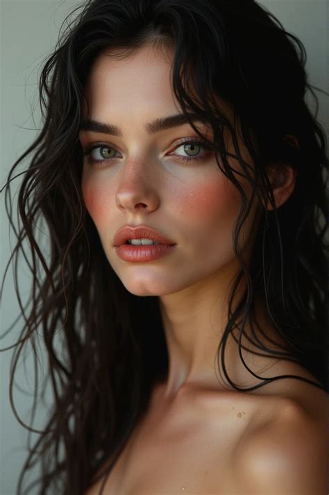 Beautiful Woman With Sexy Wet Hair Seaart Ai