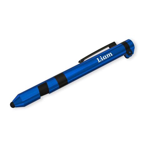 3pc Liam Multi Tool Pen 7 In 1 Functions W Compassscrewdriver Blue