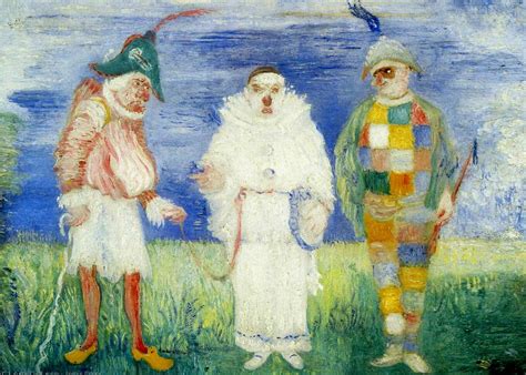 The Arrest Of Pierrot By James Ensor Digital Art By James Ensor Pixels