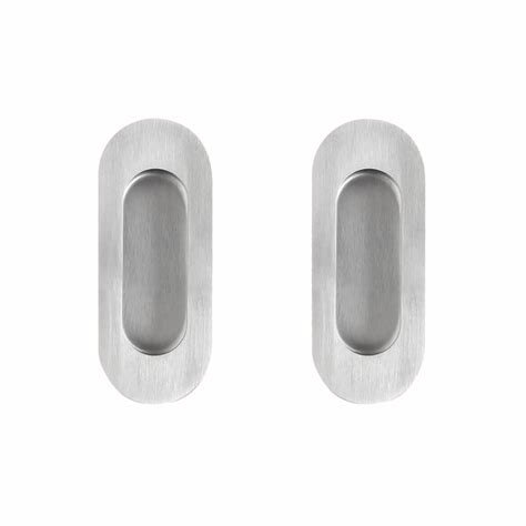 Delf 120mm Stainless Steel Oval Flush Pull 2 Pack Bunnings Australia