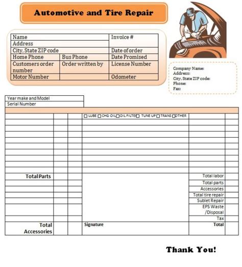 Motorcycle Invoice Template 12 Editable Invoices For Sales And Service