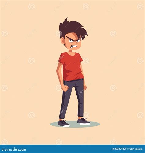 Teen Boy Vector Teenager Pretty Youth Face Emotions Various