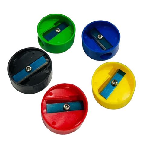 Opaque Round Sharpeners High Quality Plastic Round Shape For Easy Carrying Precision Blade