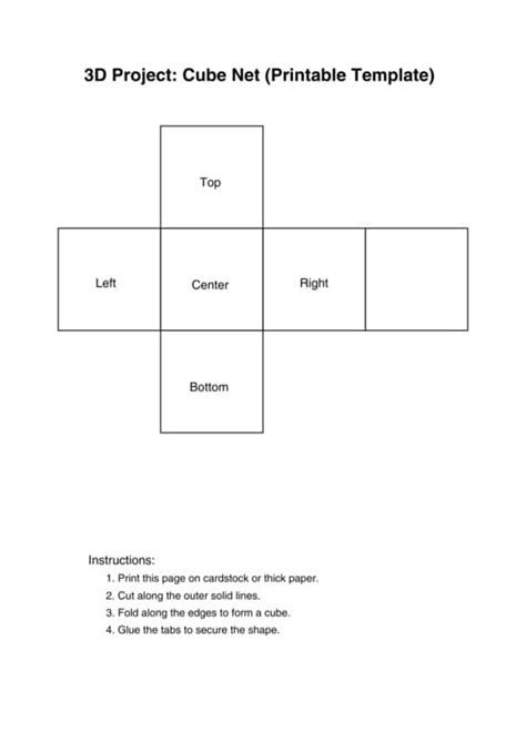 Printable 3d Shapes Nets Cube Rectangular Prism Pyramid Cone And