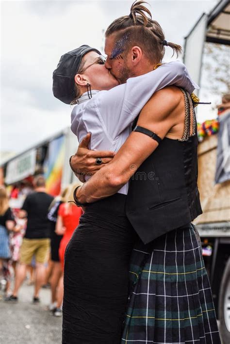 Kissing In The Streets Of Denmark Gay Pride At Copenhagen Year 2018