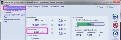How To Check The Degasser Pressure On Acquity Uplc H Class Qsm
