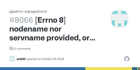 Errno 8 Nodename Nor Servname Provided Or Not Known · Issue 8066