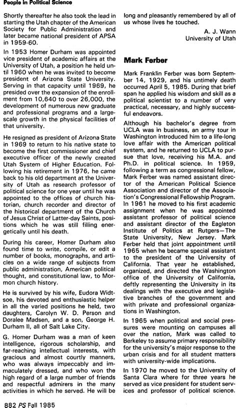 Mark Ferber Ps Political Science And Politics Cambridge Core