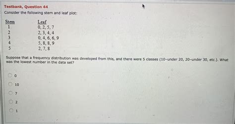 Solved Testbank Question 44 Consider The Following Stem And