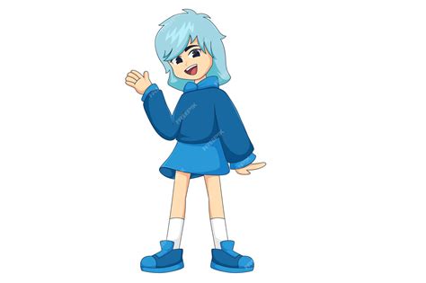 Premium Vector Cute Anime Girl Character Design Illustration