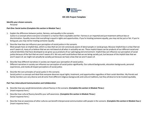 Project Template Part One Ids 105 Project Template Identify Your