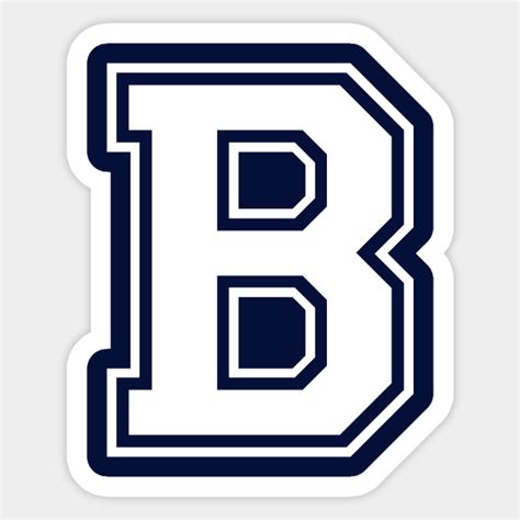 Initial Letter B Varsity Style Design By Hotshots Letter B Initial