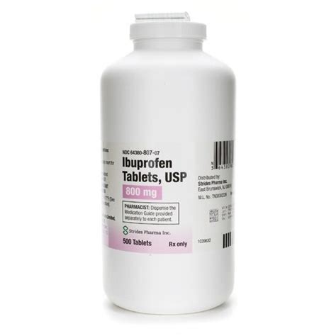 Ibuprofen 800mg 500 Tabletsbottle Mcguff