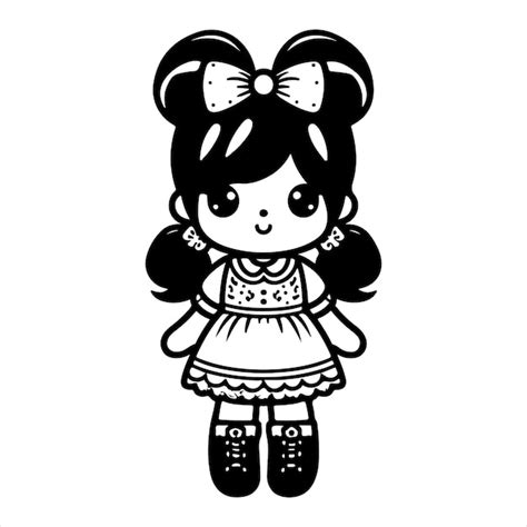 A Doll Vector Art Illustration Premium Ai Generated Vector