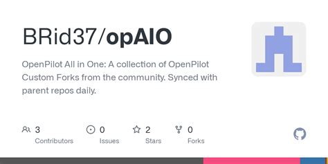 GitHub BRid OpAIO OpenPilot All In One A Collection Of OpenPilot Custom Forks From The