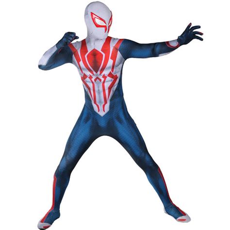 Spider Man 2099 Costume White Suit Spider Man 2099 Cosplay Costume