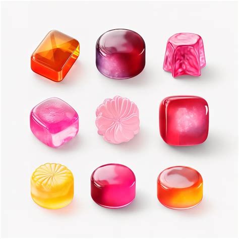 Magnificent Candy Solid Isolated On White Background Premium Ai