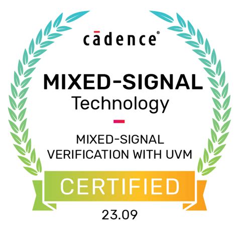 Mixed Signal Verification With Uvm V23 09 Exam Credly