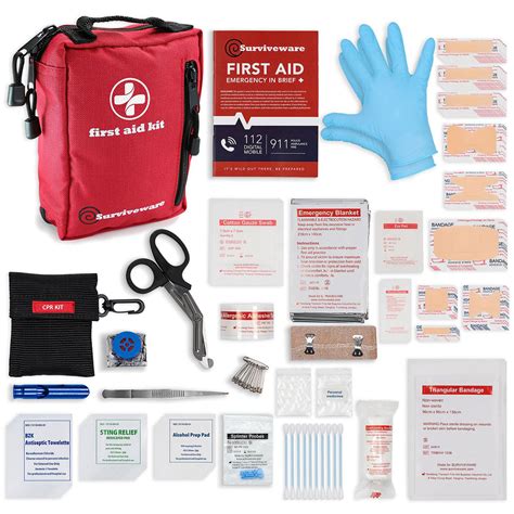 Surviveware Compact First Aid Kit Clearly Labels And Organizes Its Contents