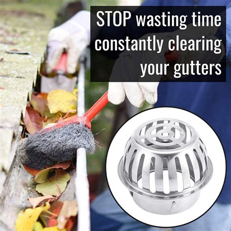 Gutter Leaf Protection Leaf Grille Downpipe Strainer Downpipe