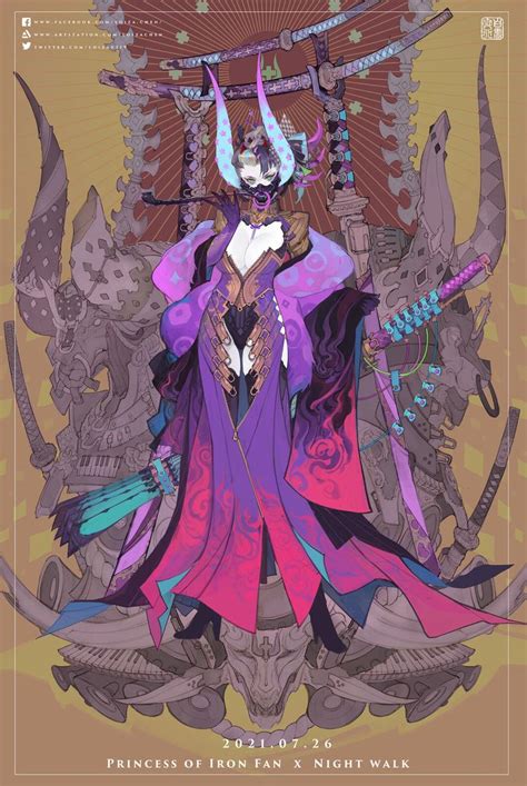 時尚夜 鐵扇女王 Loiza Chen Character Illustration Character Design Inspiration Character Design