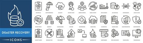 Disaster Recovery Icon Recovery Plan Disaster Preparedness Data Backup Recovery Strategy