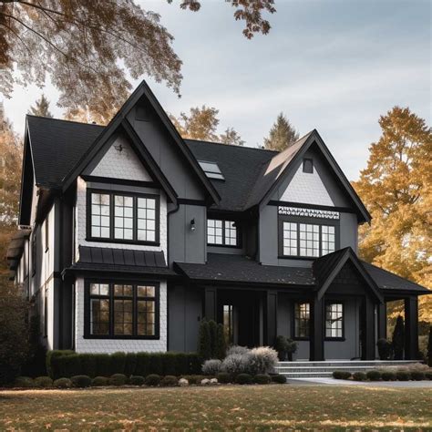 12 Grey House With Black Trim Inspirations For A Striking Facade Artofit