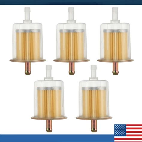 Universal 5pc 3 8 High Performance Inline Gas Fuel Filters For