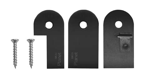 Planet Assembly Set Sn Black For Wooden Doors Din L Left Closing