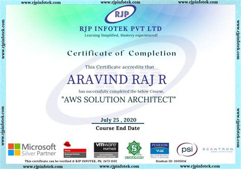 Aravind Raj R On Linkedin Feeling Happy To Share Everyone That I Have Completed Aws Solution…