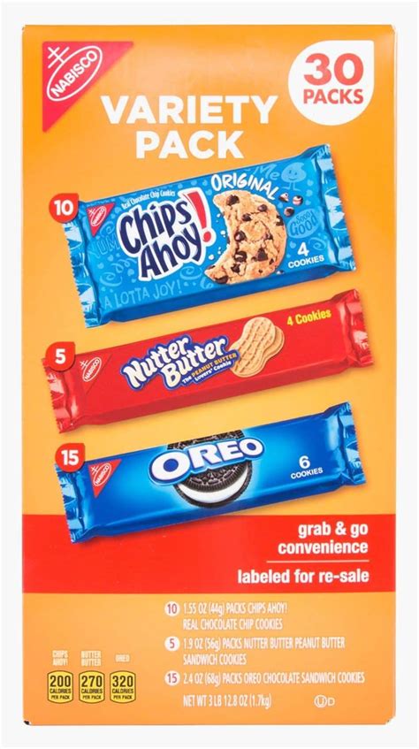 Nabisco Variety Pack Cookies 30 Packs Grocery And Gourmet Food