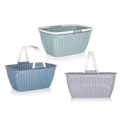 Košík Nákupní Plastový Acassa 17l Mix Barev V Nákupní Tašky A Košíky