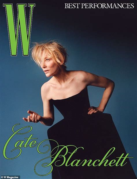 Cate Blanchett Stuns In A Black Dress On The Cover Of W Magazine Cate