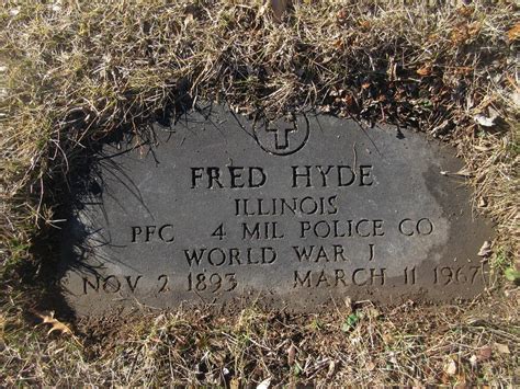 Fred Hyde 1893 1967 Find A Grave Memorial