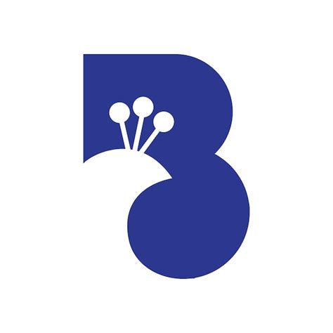 Logo De Pavão Com Alfabeto B Vetor Premium