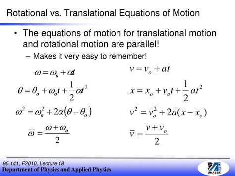 Translational Motion Equations At Garry Beckwith Blog