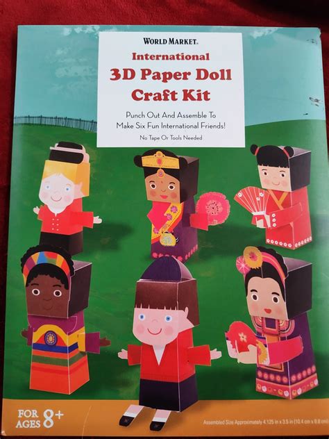 International 3d Paper Doll Kit Etsy