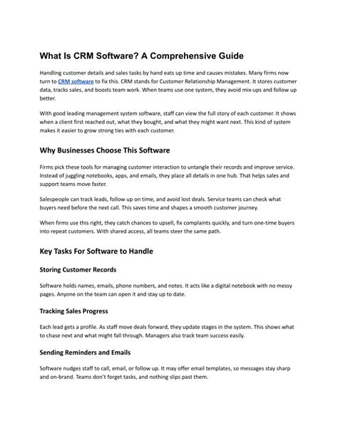 Ppt What Is Crm Software A Comprehensive Guide Powerpoint Presentation Id 14280266