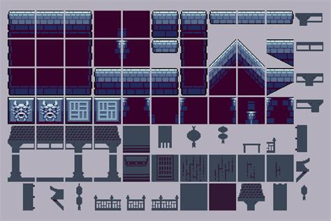Chinese Street Tileset By Free Game Assets Gui Sprite Tilesets