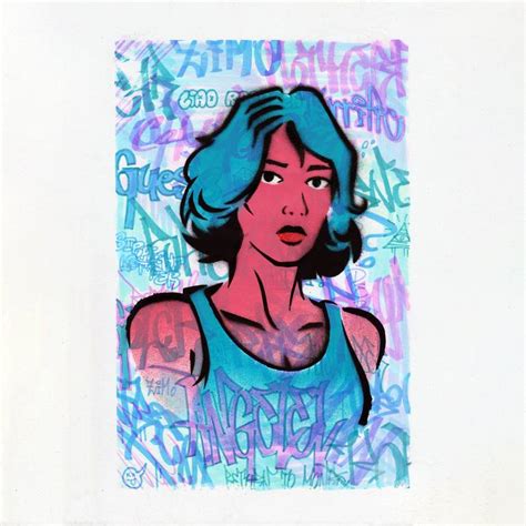 Sofia 4 Layered Stencil Different Version Painting By Igor Poliščuk